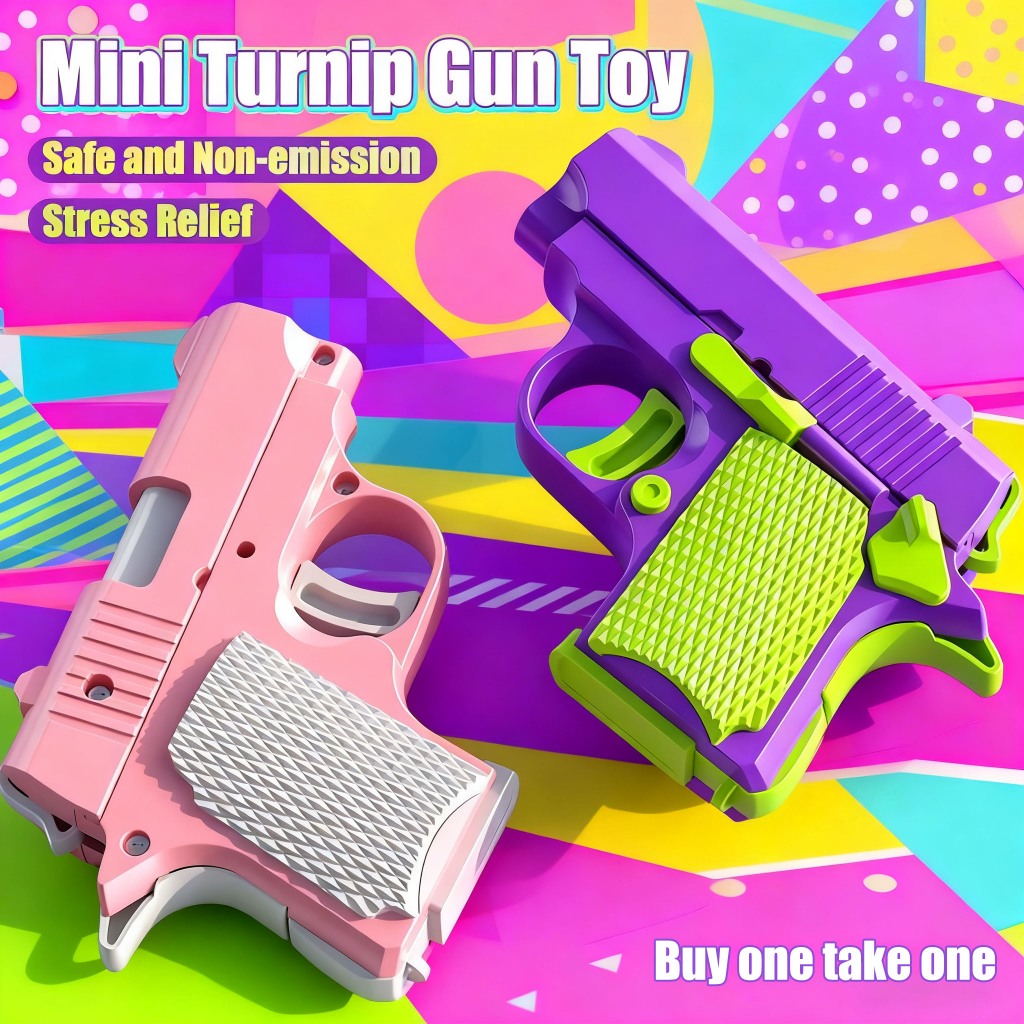 Buy 1 take 1 3D Mini Toy Gun For Child Stress Relief Carrot Gun Models ...