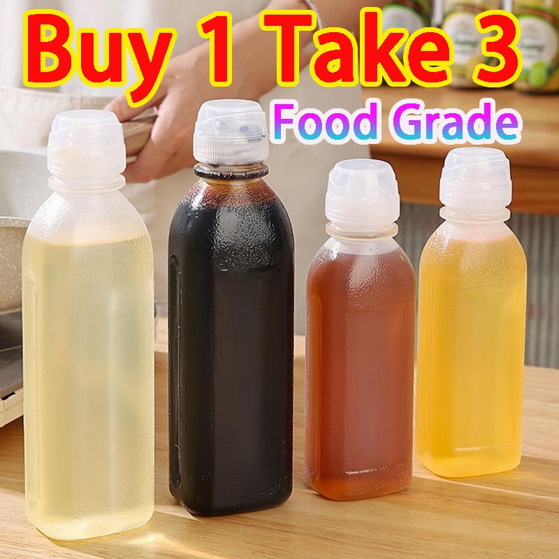 Buy1 Take3 Food Grade 500ml Squeeze Oil Bottle For Kitchen Oil And ...