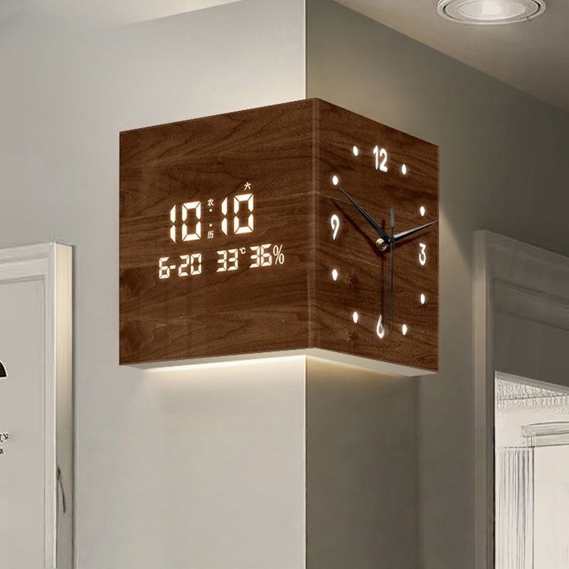 Living Room Corner Clock Perpetual Calendar New Style Electronic Clock ...