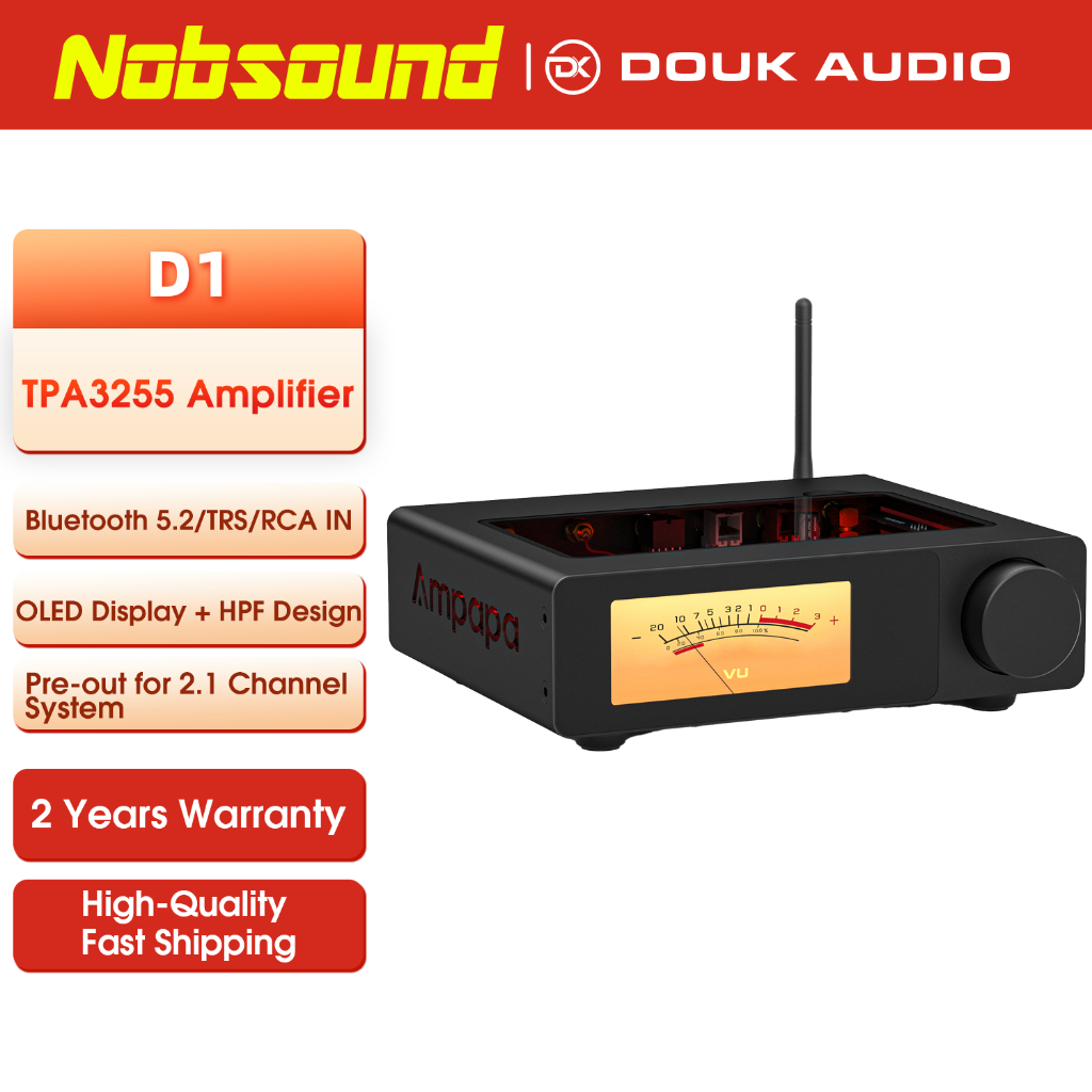 Ampapa x Douk Audio D1 Bluetooth Amplifier HIFI Stereo Audio Amp w ...