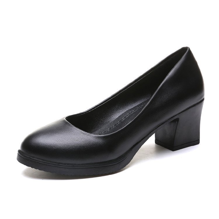Black 2-Inch Heels for Women - Perfect for School, Office, and Formal ...