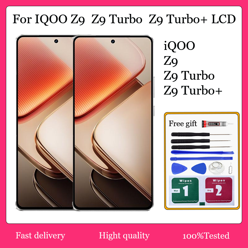Original AMOLED For Vivo IQOO Z9 IQOO Z9 Turbo IQOO Z9 Turbo+ LCD Display Touch Screen With ...