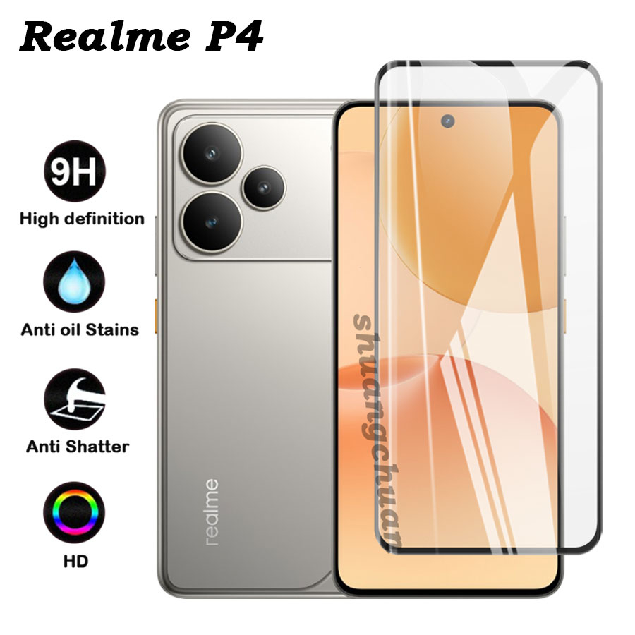 For Realme P4 Tempered Glass Screen Realme P4 pro Full screen coverage ...