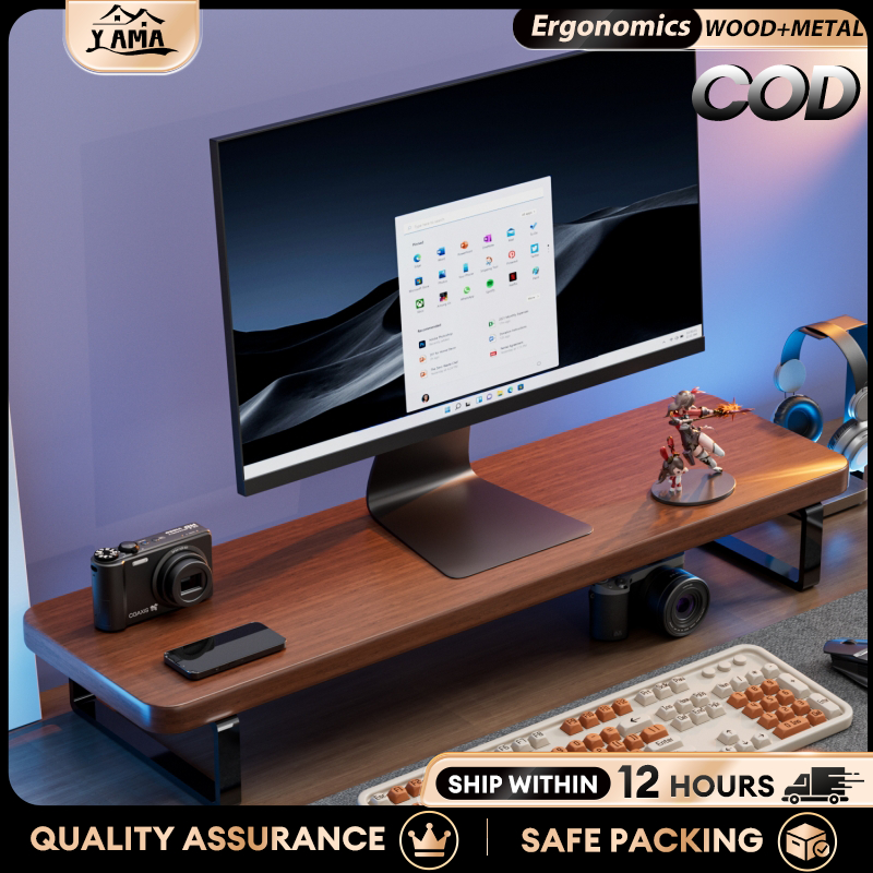 Simple Computer Monitor Rack Stand 40/60CM Wood Stand Screen Increase ...