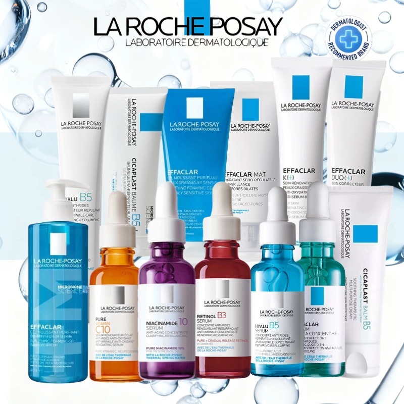 Baume B5+/Effaclar K (+)/Duo (+)/Invisible Fluid/Gel Cleanser/La Roche ...