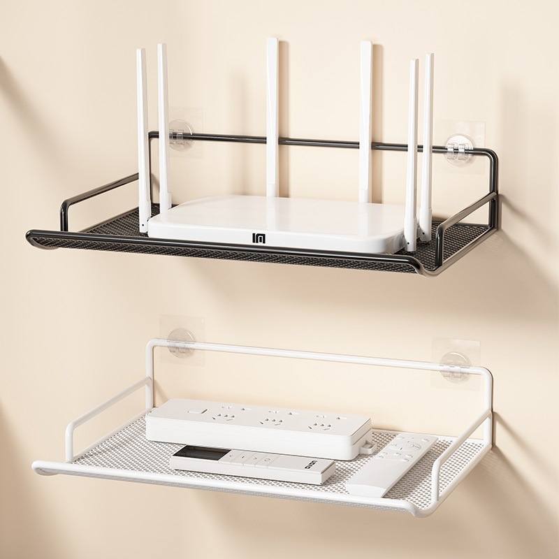Floating Wall Shelves Hanging Router Shelves WiFi Router Storage Box ...