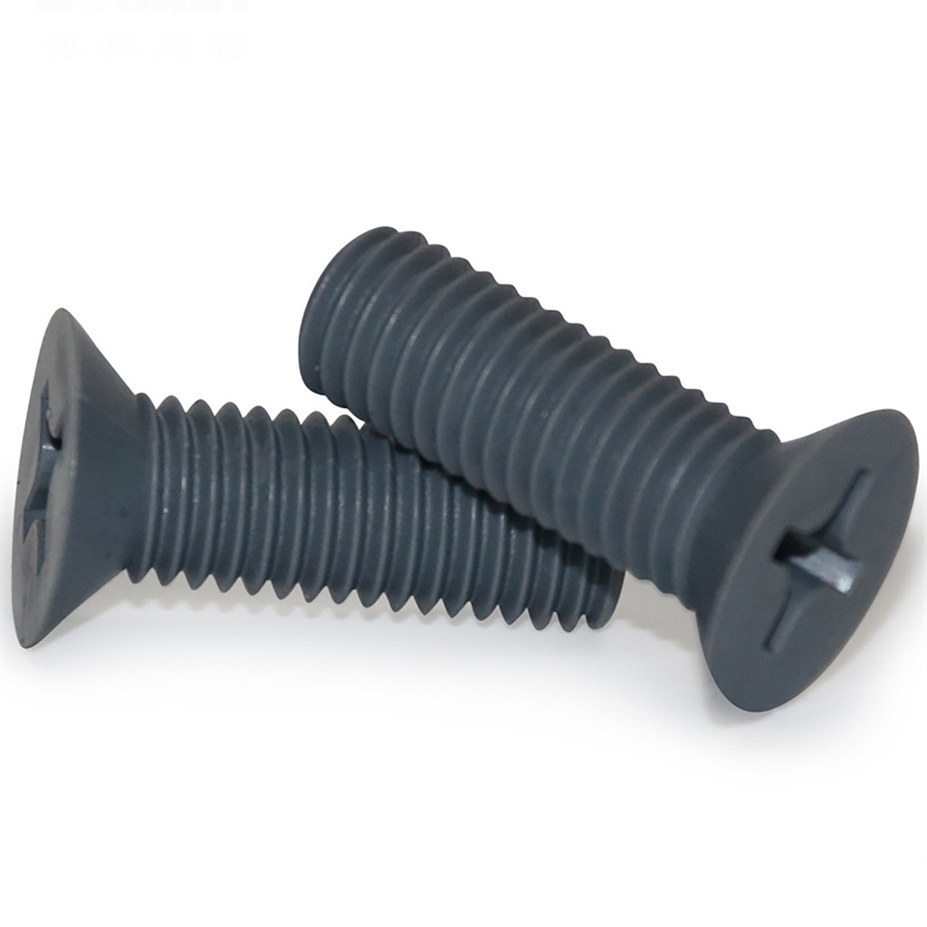 PVC Plastic Cross Countersunk Bolts M3 M4 M5 M6 M8 M10 Size Flat Head ...