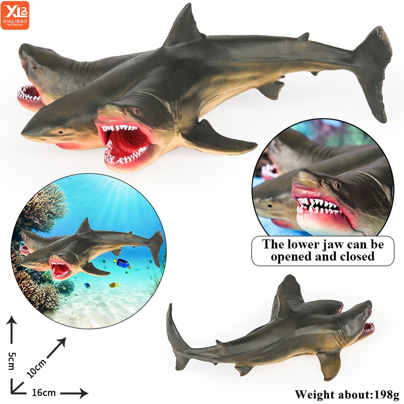 Savage Marine Sea Overlord 3-Headed Shark Megalodon Action Figure ...