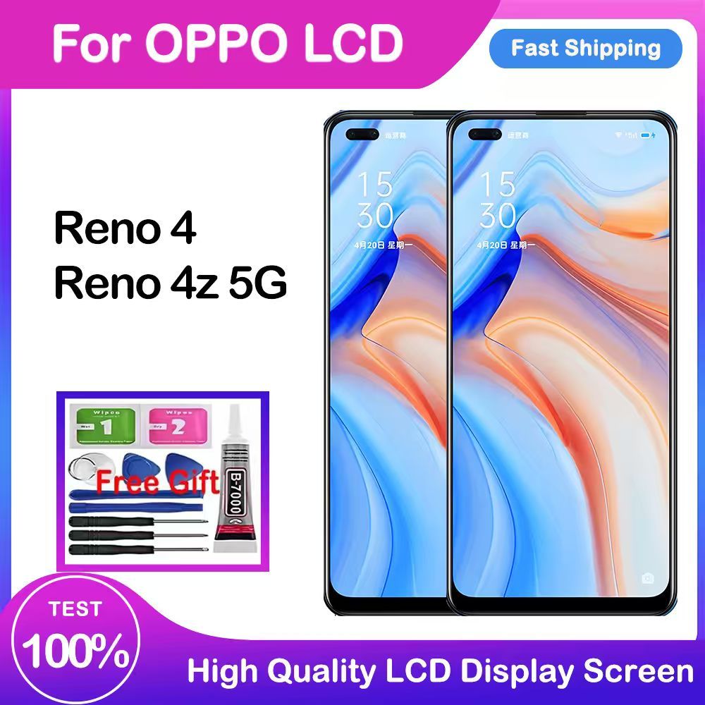 For OPPO Reno 4 4G Reno 4z 5G LCD Display Touch Screen Replacemen ...