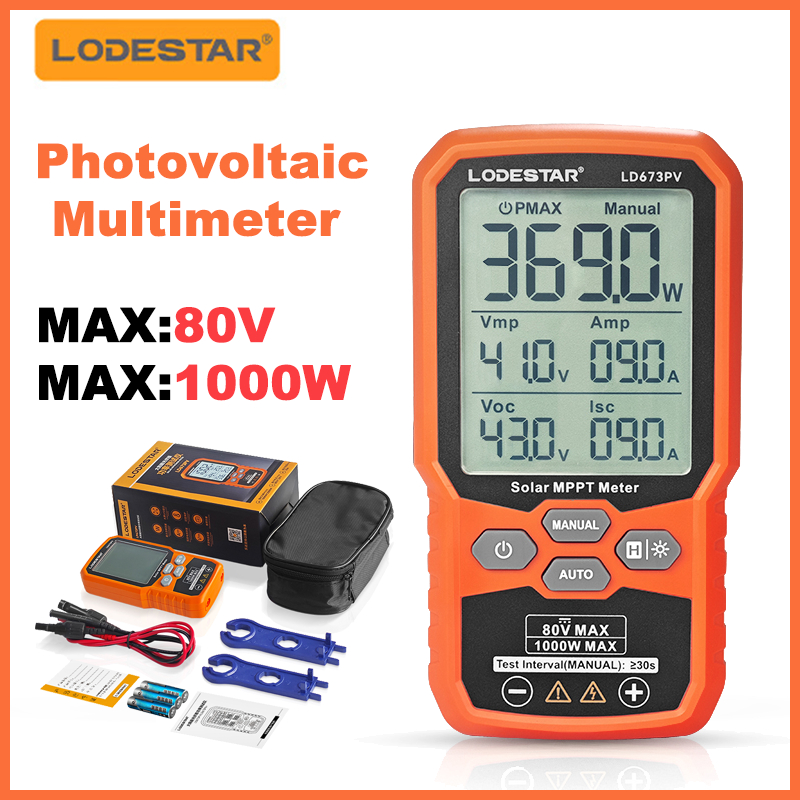 LD673PV Solar MPPT Meter 1000W PV Module Maximum Power Tester Open ...