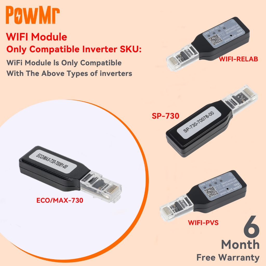 The PowMr WIFI module is used for solar hybrid inverters (please check ...