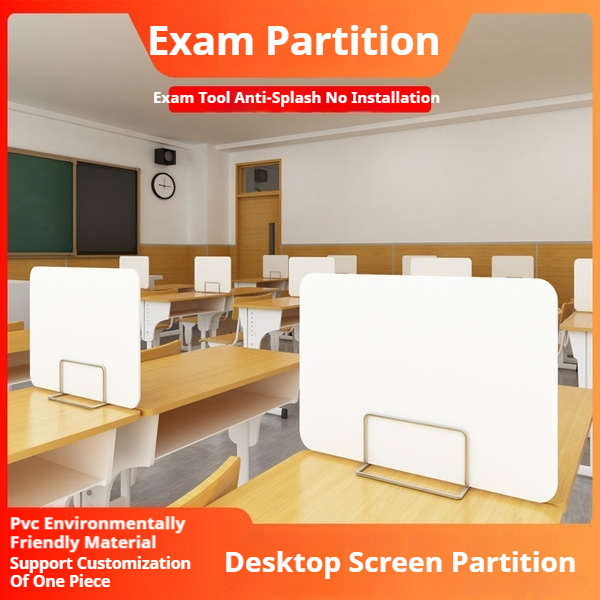 PVC School Student Desk Examination Partition Office Desktop Screen ...