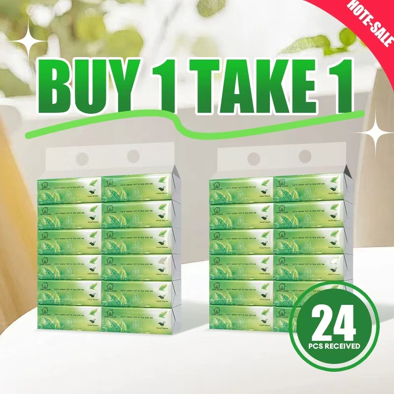 Tree care Organic Facial Tissue toilet Paper 12/24/36 Packs 480sheet ...