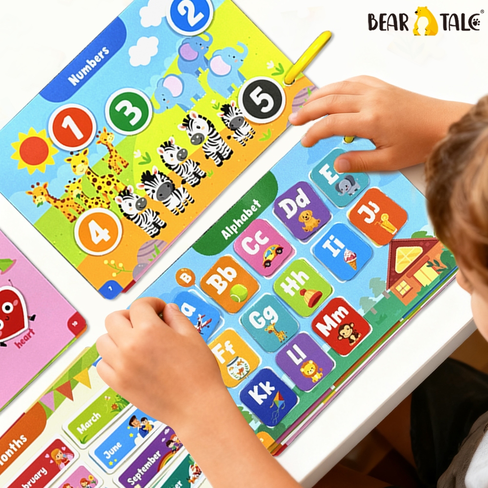 BEAR TALE Early Education Busy Books Activity Quie Books For Kids ...