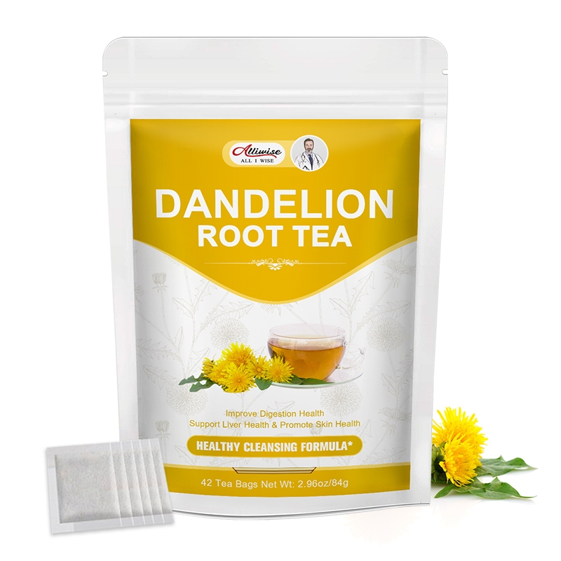 Alliwise Organic Dandelion Root Tea Strong Liver Health Support Anti-inflammatory Immune ...
