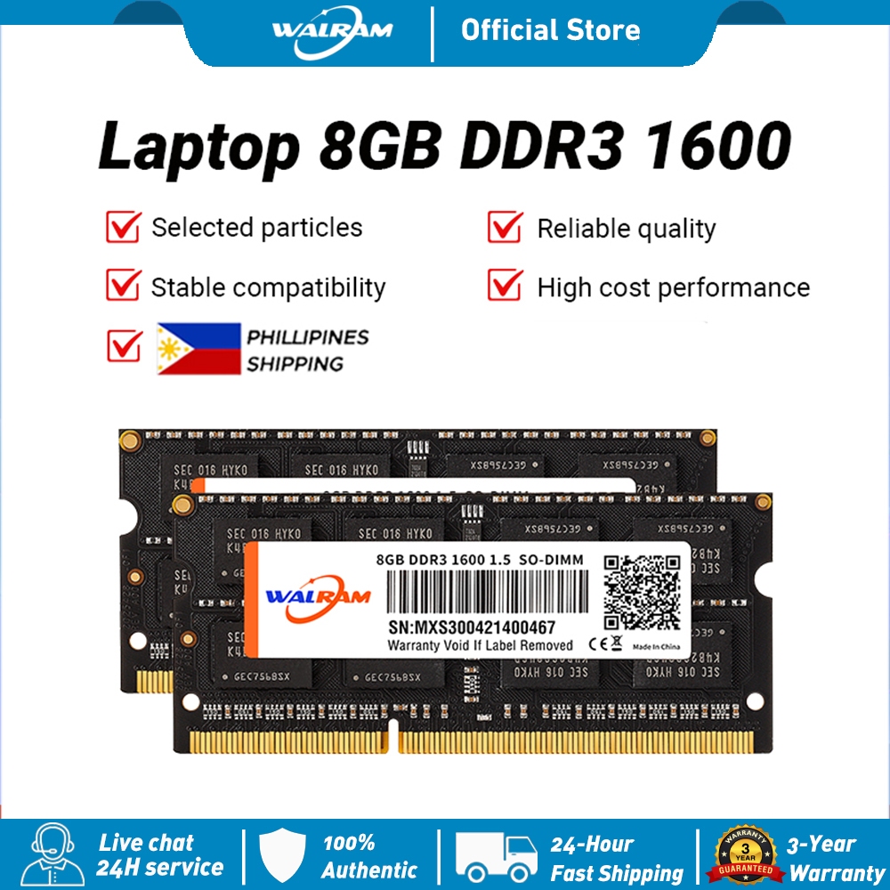 Walram DDR3 RAM 4GB 8GB PC3 RAM 1333mhz 1600mhz SODIMM Notebook Memory ...