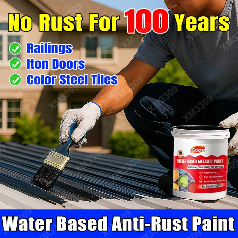 1000g Anti Rust Metal Primer Coating Paint With Free Brush No Polish ...