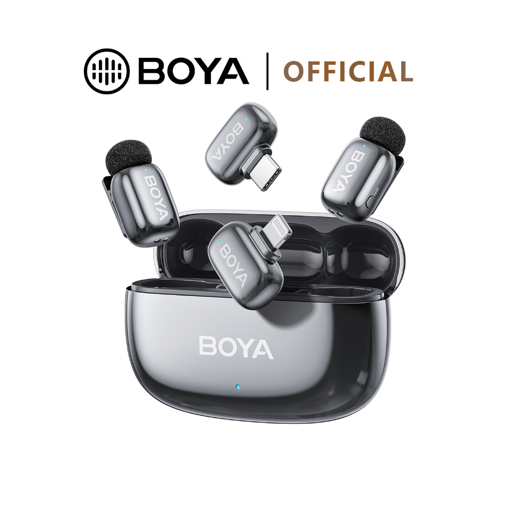 BOYA mini 2 Wireless Microphone Lapel AI Noise Cancellation Super mini ...