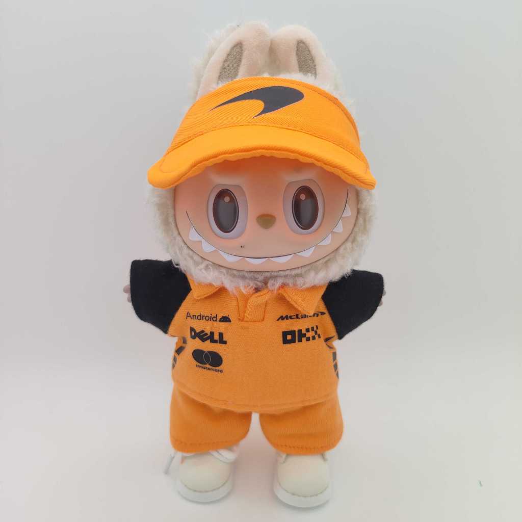 17cmlabubu 123rd Generation Baby Clothes Labubu Clothes F1 Racing Suit ...