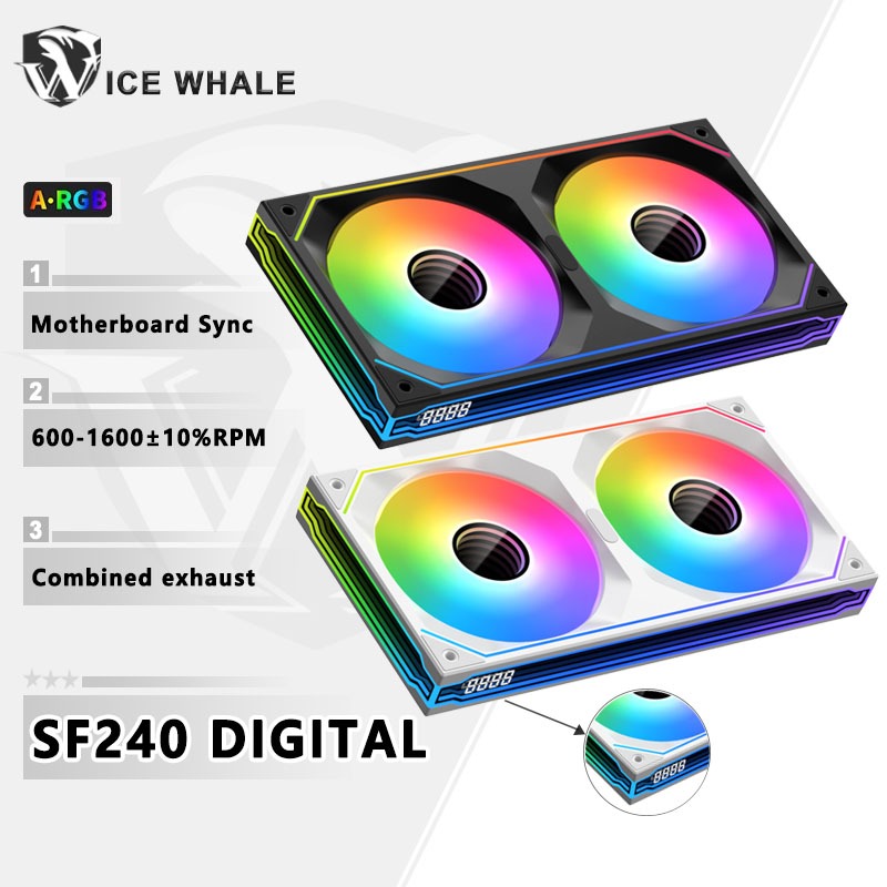 XIGMATEK SF240 DIGITAL ARGB PC Case Fan Infinity Mirror Motherboard ...
