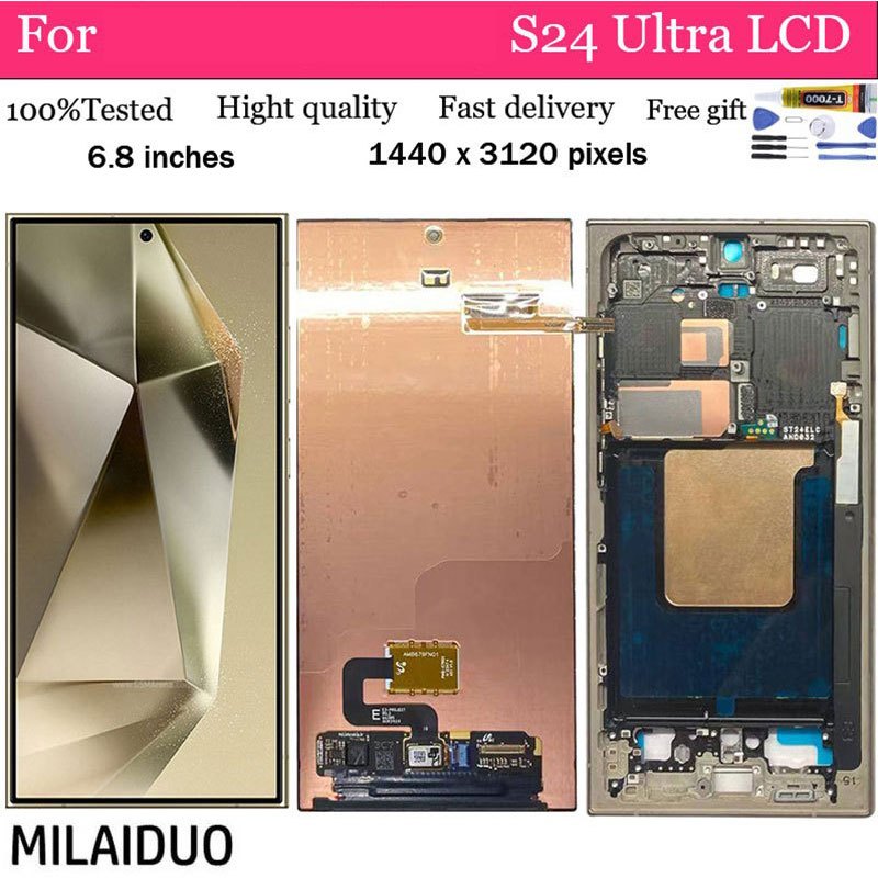 Super AMOLED OLED LCD for Samsung Galaxy S24 Ultra 5G LCD Display Touch ...