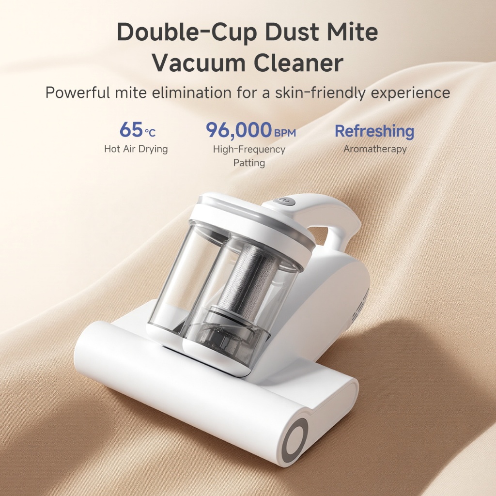 Simplus Dust Mite Vacuum Cleaner Dual Cup Design UV Sterilization Mite ...