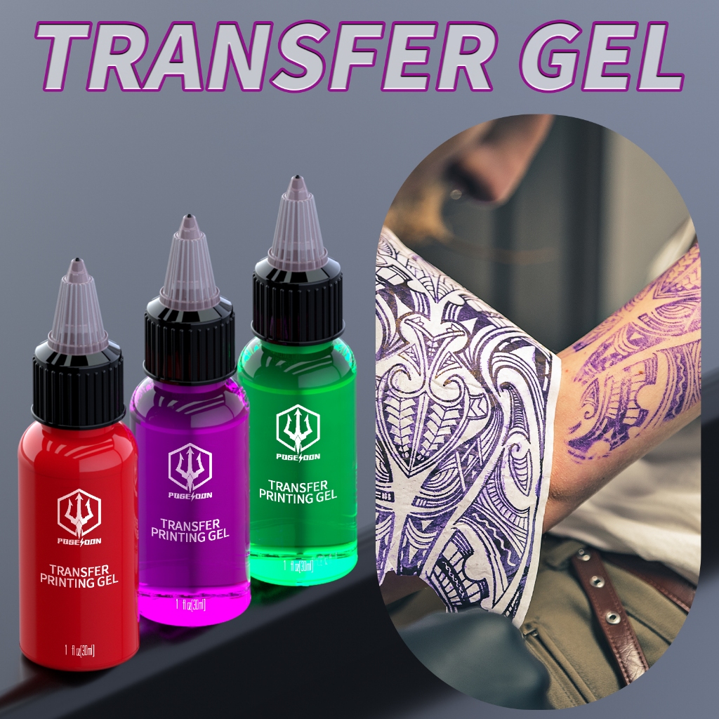 POSEIDON Tattoo Transfer Gel 30ml - Professional Tattoo Stencil Magic ...