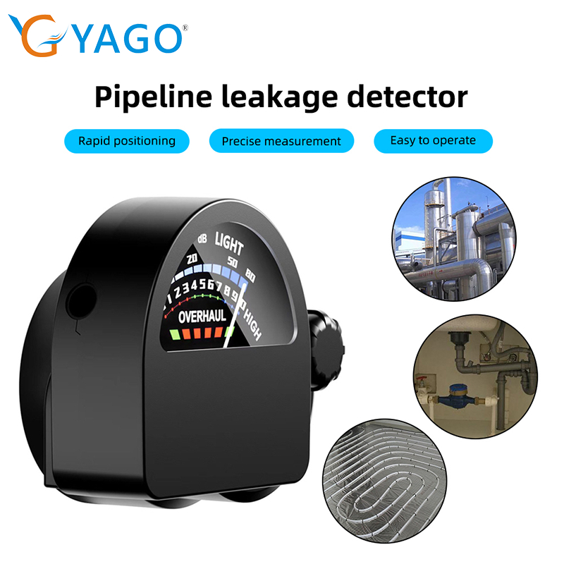 YAGO Professional Water Leak Detector Portable Pipe Leakage Locator ...