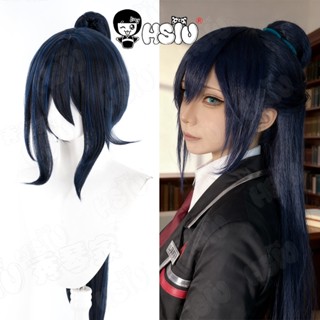 Hong Lu Cosplay Wig HSIU 80Cm black and blue long hair Synthetic Wig ...