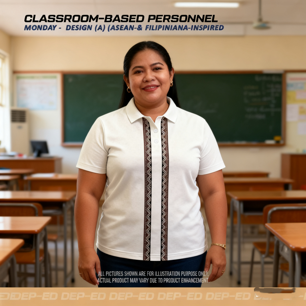 2026 New Deped Teacher Uniform Tuesday and Thursday Unisex Uniform Polo ...