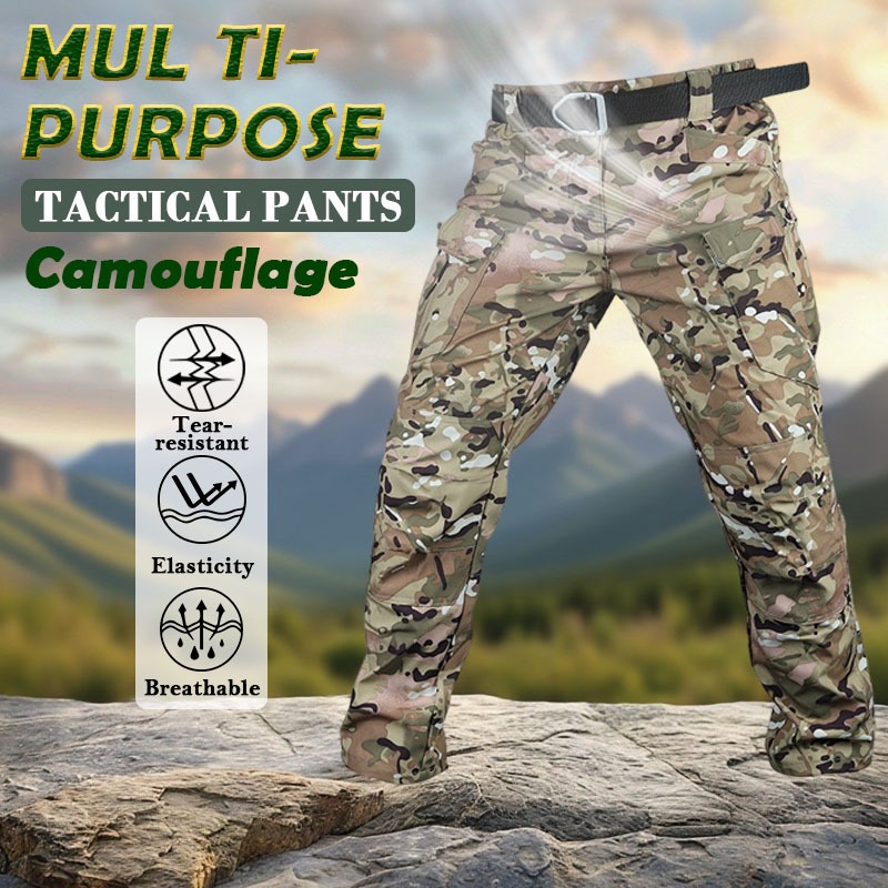 IX7 IX9 Camouflage Tactical Waterproof Stretchable Tactical Cargo Pants ...