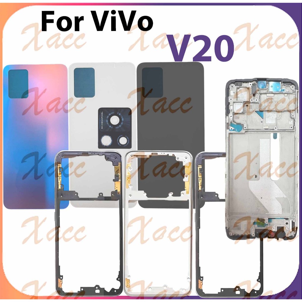 For VIVO V20 5g V2025 V2024 Battery Back Cover Full Set with Middle ...