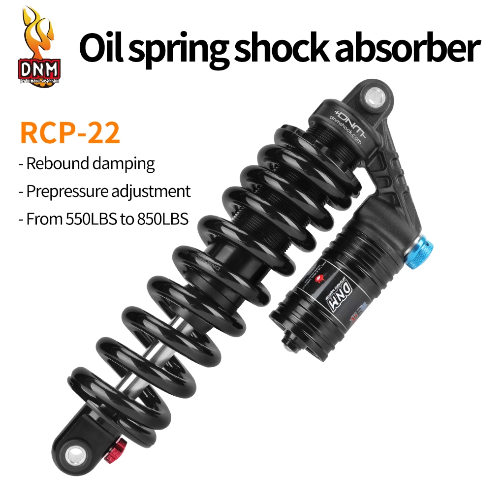 DNM RCP2S Mountain Bike Coil Spring Shock Absorber 190-240/265mm Full ...