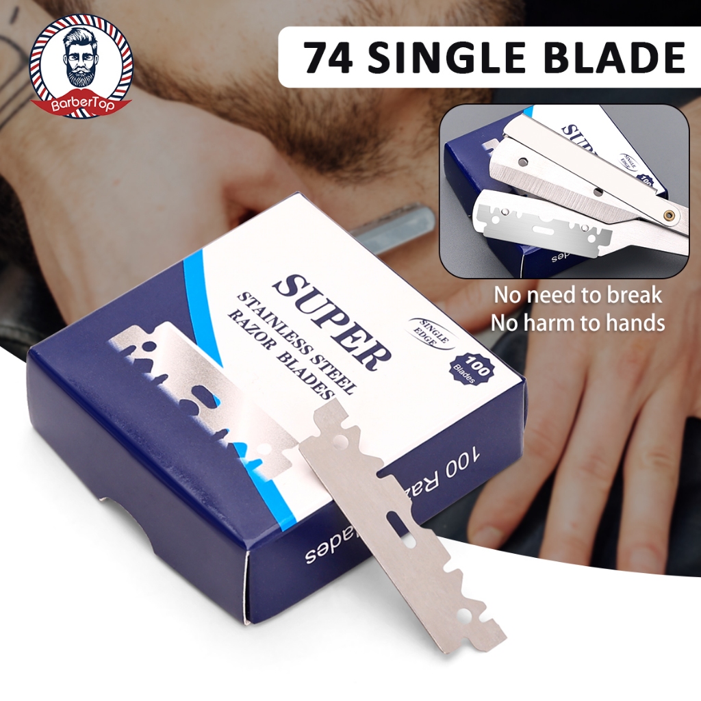 Half Piece Old-Fashioned Razor Blade Single-Sided Razor Blade Stainless ...