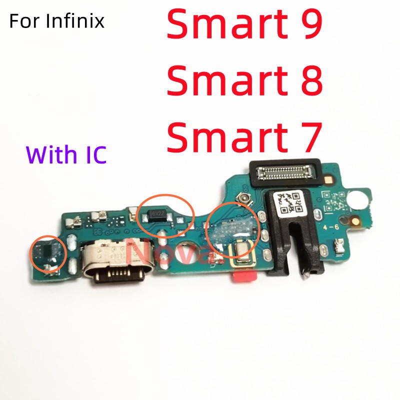 Fast Charging Board for Infinix Smart 9 8 7 USB Charger With IC Dock ...