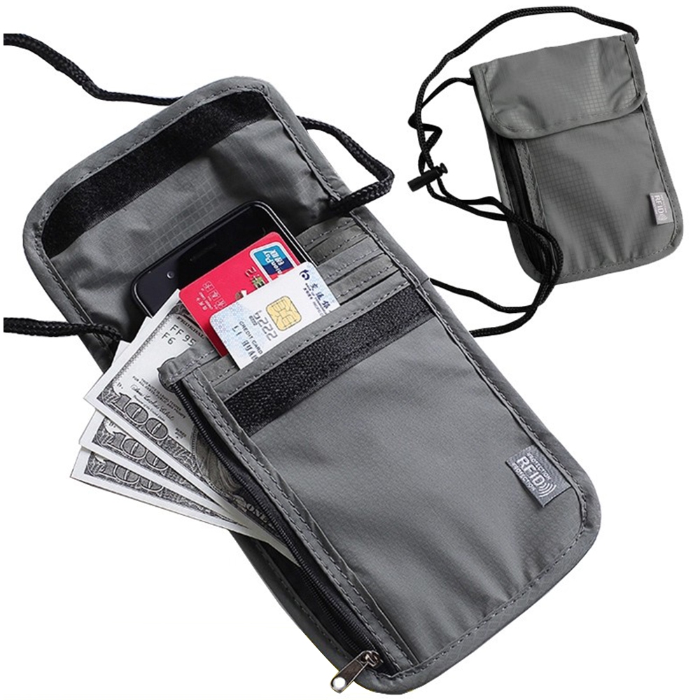 Close-fitting Halter Passport Bag Travel Abroad Ticket Big Mobile Phone ...