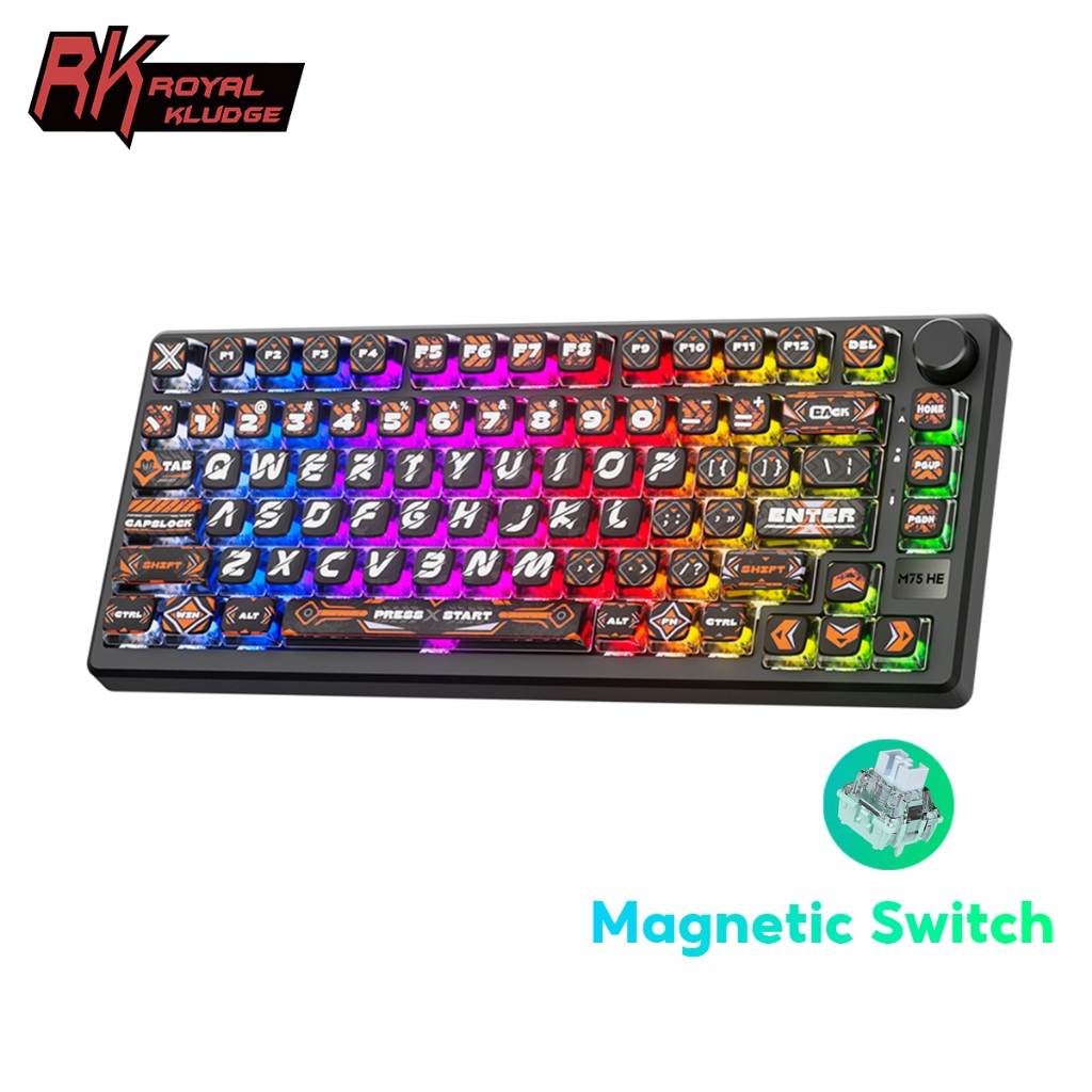 RK Royal Kludge RKM75 HE 8000Hz 8K Ultra-Low Latency With Magnetic Switch Gaming Mechanical ...