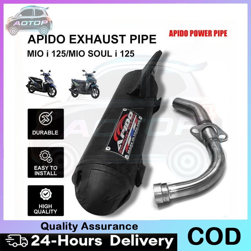 Apido Pipe For Mio Sporty V3 Pipe Muffler 1 Set Mio125 / XRM110 ...