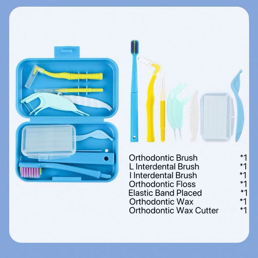 7 Pcs/Box Dental Portable Cleaning Set, Travel Kit Deep Cleaning Oral ...