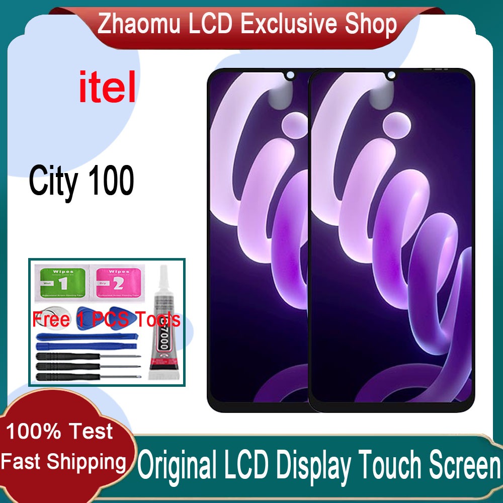 Original itel City 100 LCD Display Touch Screen With Frame Replacement ...