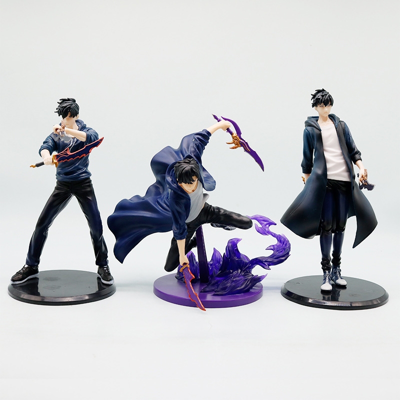 1Pcs 20cm Hot New Solo Leveling Anime Figure Battle Edition Sung Jin ...