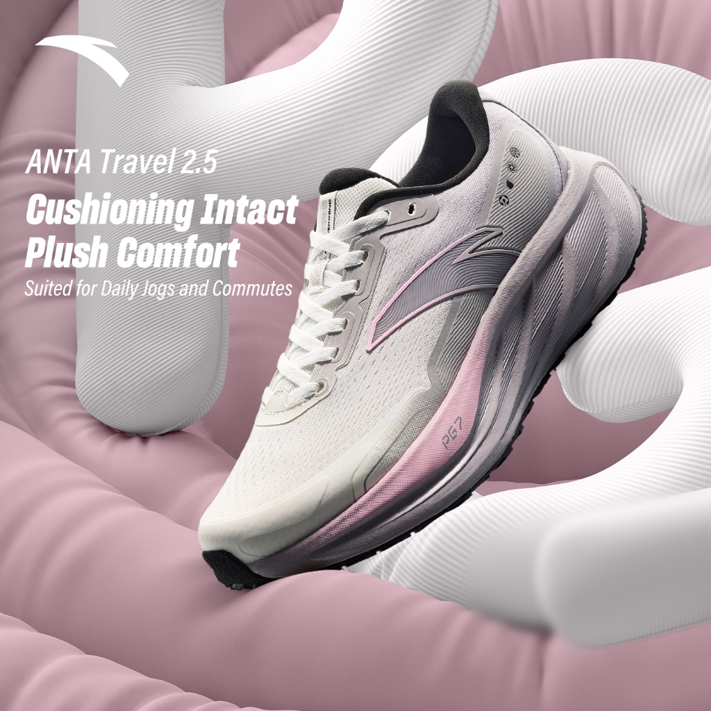 ANTA Women Travel 2.5 PG 7 Running Shoes Widefoot 2E Cushioning Rebound ...