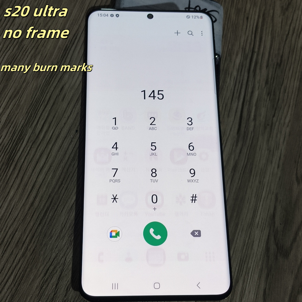 Super AMOLED with dot line burn for Samsung S20 Ultra 4g 5g G988 G988F ...