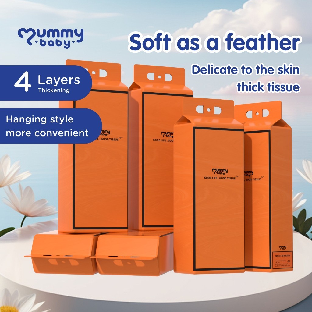 orange Highend Large/small Size Paper Oversized Wall-Mounted Tissue ...