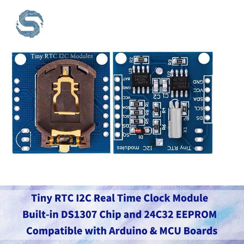 Tiny RTC I2C Real Time Clock Module Built-in DS1307 Chip and 24C32 ...