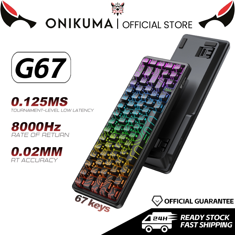 ONIKUMA G67 Mechanical Keyboard 67keys Wired Customized Magnetic Axis ...