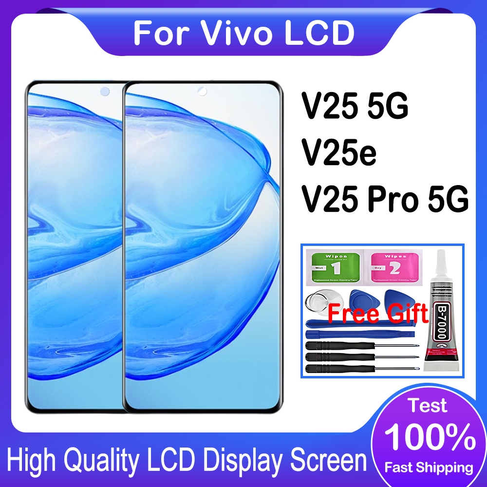 For AMOLED Vivo V25 V25e V25 Pro 5G LCD Display Touch Screen ...