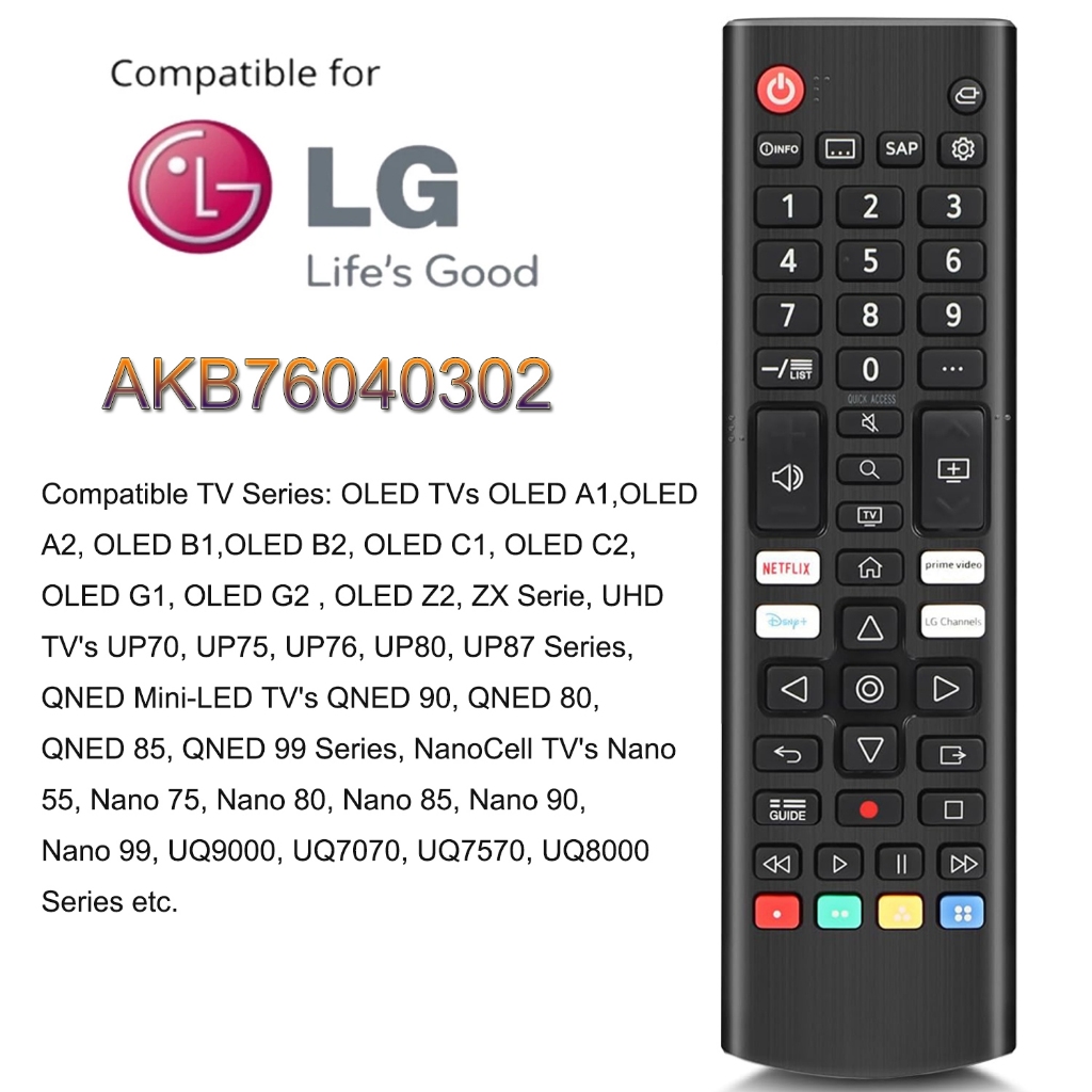 for LG Smart TV Remote Control Replacement，Universal for All LG Smart ...