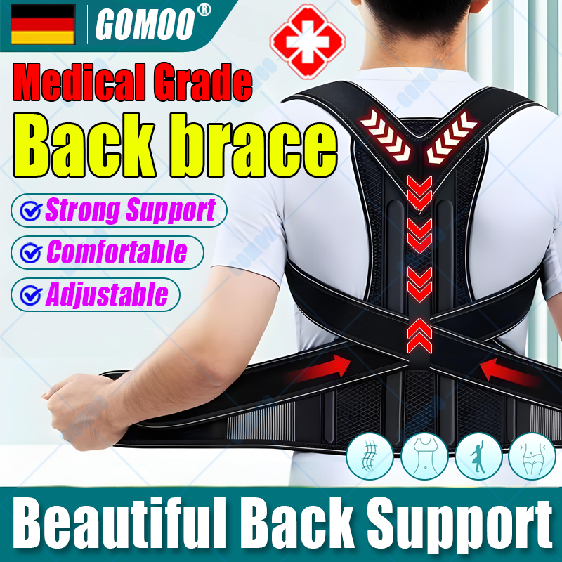 Medical Grade Adjustable Back Supporter Posture Corrector Brace Posture ...