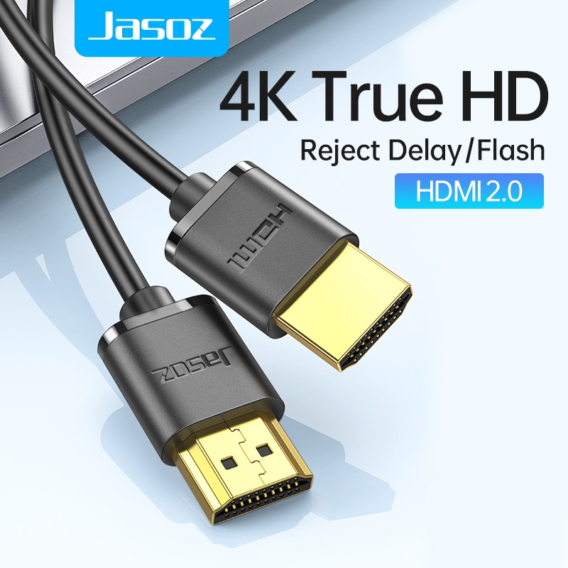 Jasoz HDMI Slim Cable 4K 60Hz Ultra Fine HDMI 2.0 for Cable PC Xbox ...